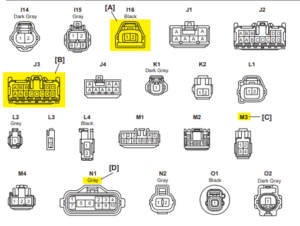 Toyota connector part numbers - Free Repair Guide